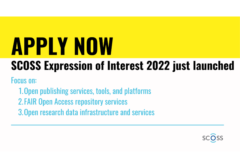 SCOSS Expression of Interest 2022 | FAIRsFAIR